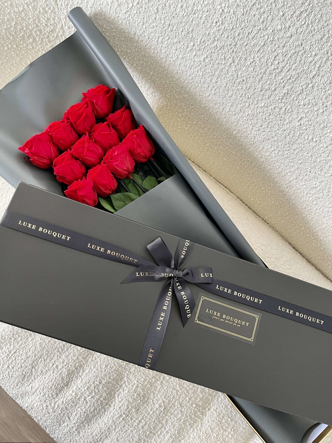 Long Stemmed Roses Box - Everlasting Roses