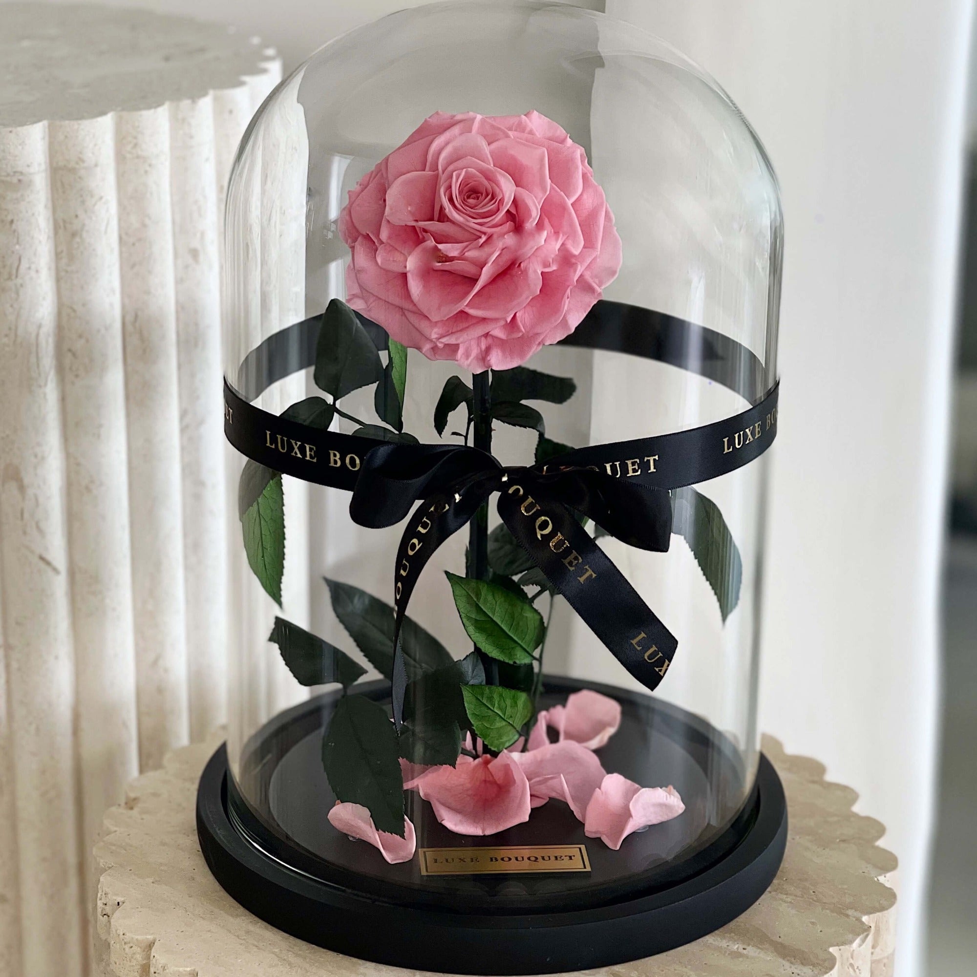 The Everlasting Rose Dome - Hot Pink